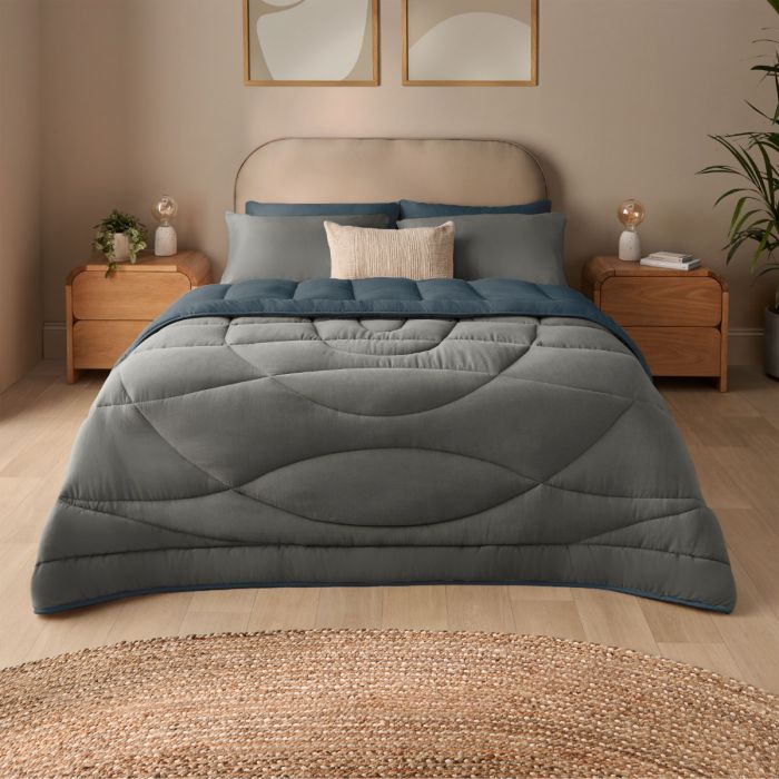 Silentnight Coverless Luxury Washed Duvet Set | Easy-Care, Reversible ...