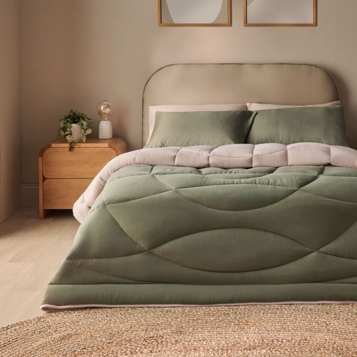 Silentnight Coverless Luxury Washed Duvet Set | Easy-Care, Reversible ...